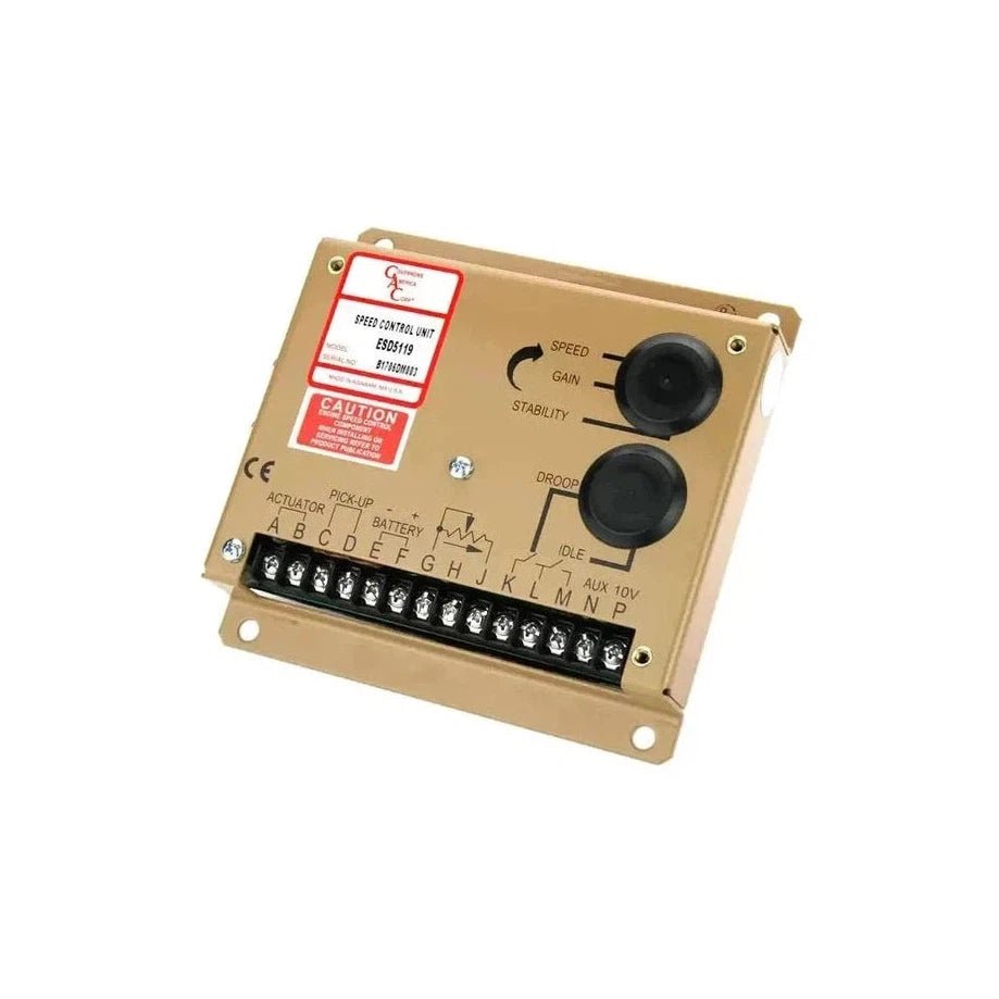 ESD5100 Series Isochronous, Variable Speed, Droop Governing